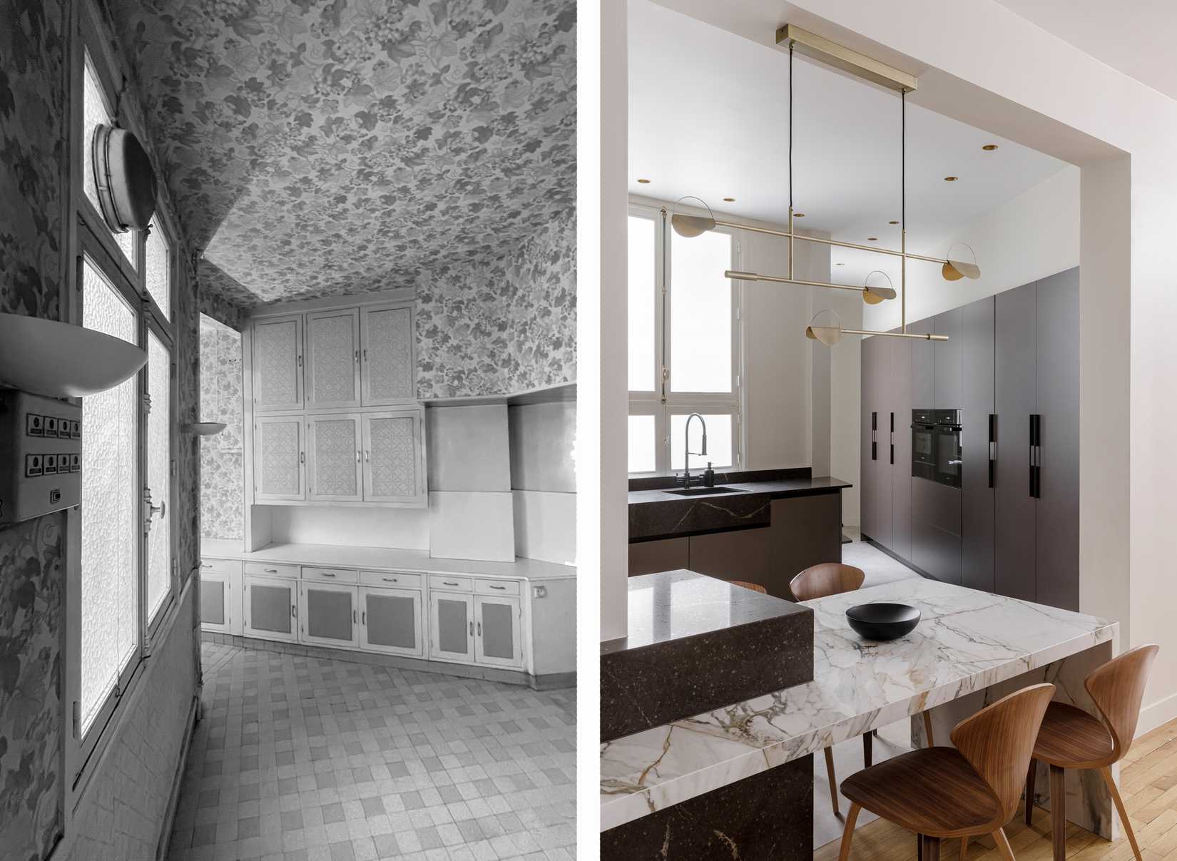 Avant-Après : Rénovation d'un appartement Art Déco 275m2